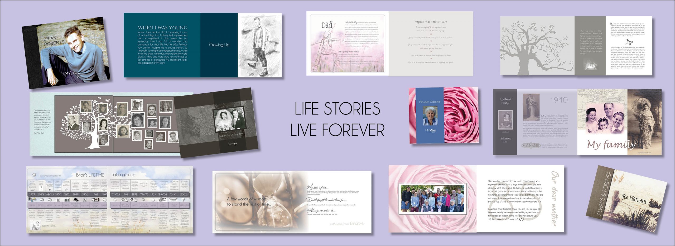 LIFE STORY BOOK OPTIONS - createLIFEBOOKS
